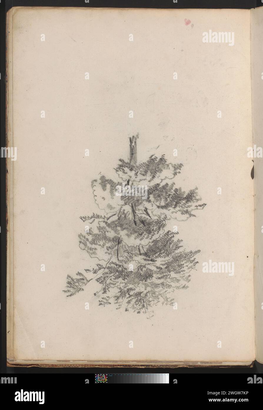 Boom, 1837 - 1881 Page 29 Verso from a sketchbook with 33 blades and 10 ...