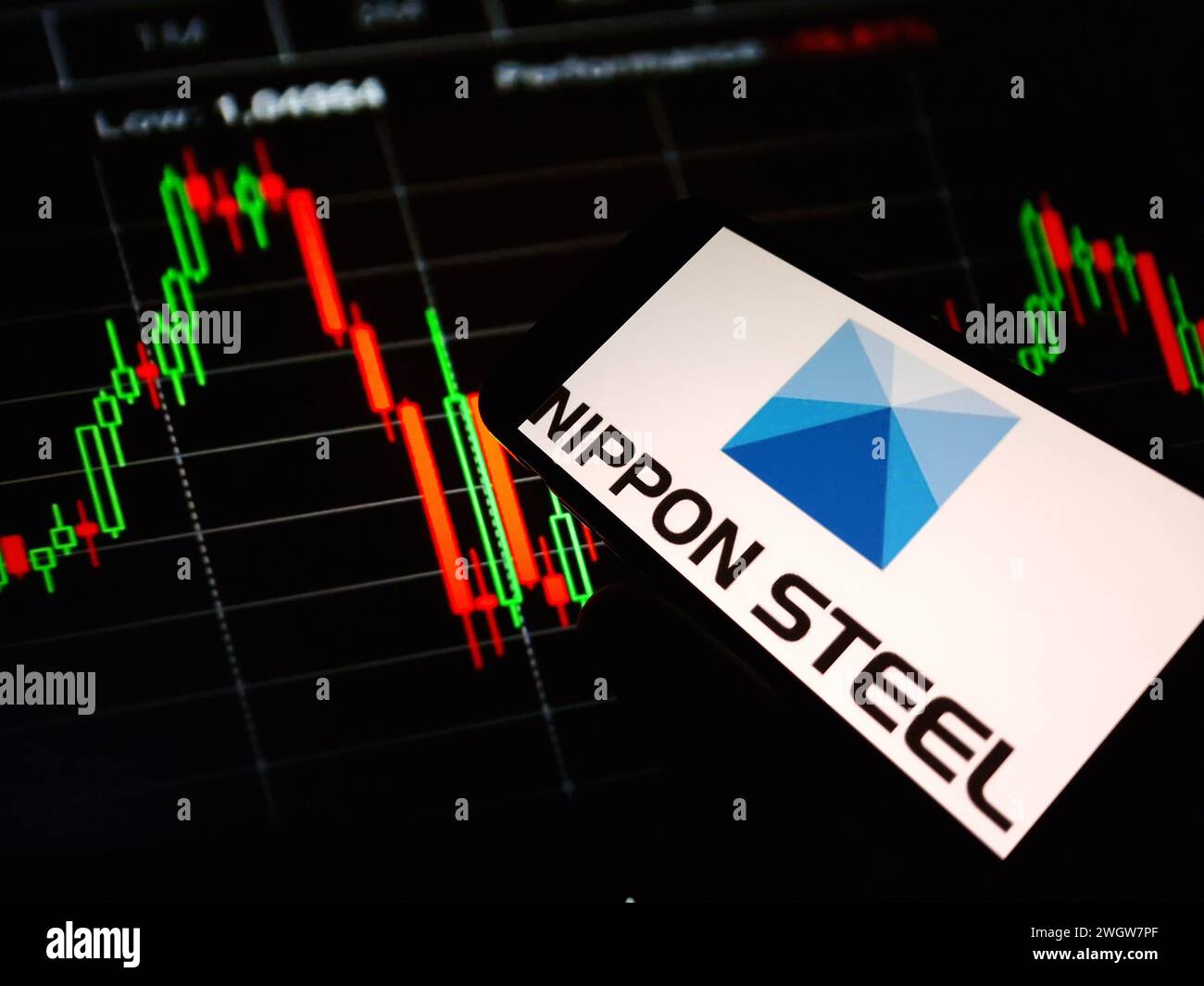 Konskie, Poland - February 05, 2024: Nippon Steel Corporation company ...