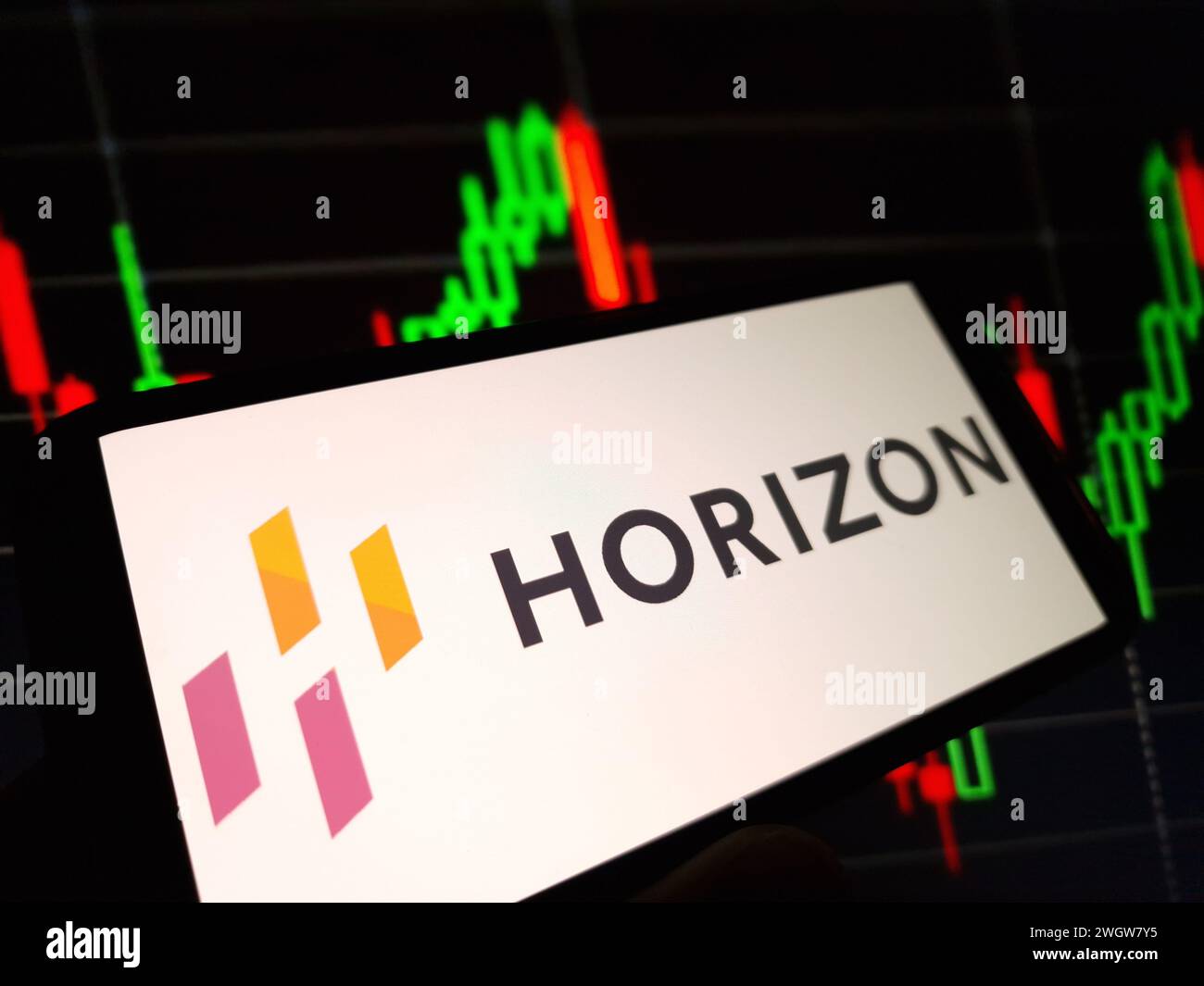 Konskie, Poland - February 05, 2024: Horizon Therapeutics company logo ...