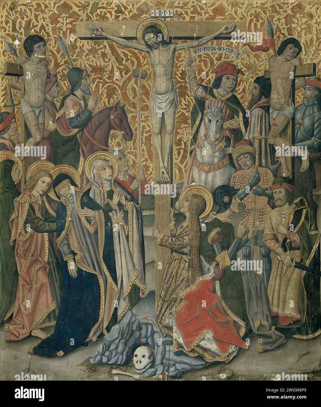 Calvary, Pablo Vergós (attributed to workshop of), 1475 - 1499 painting Calvary. Part of an ...