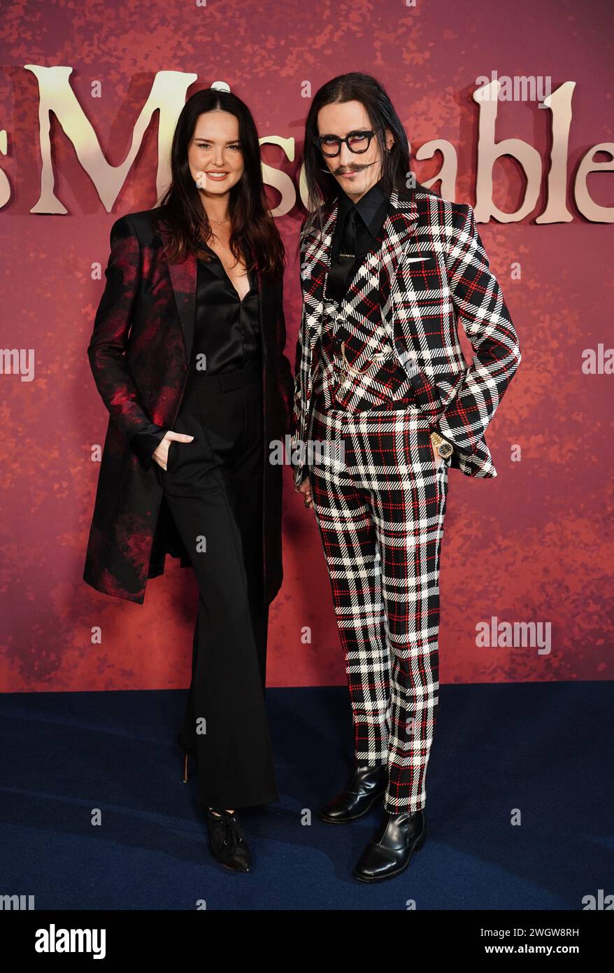 Lottie Archer-Kane and Joshua Kane attend a celebrity screening of Les ...