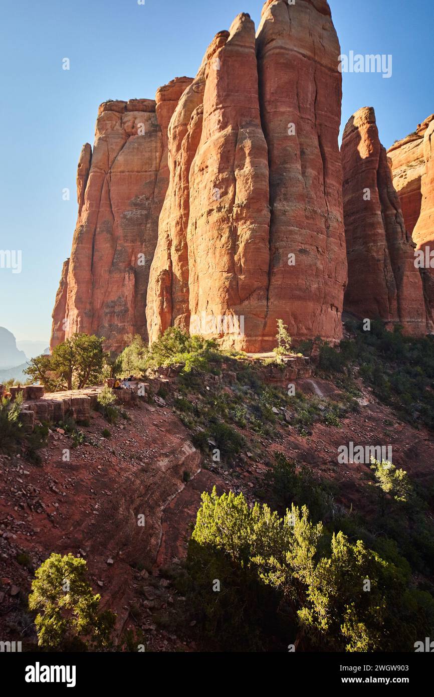 Towering red rock formations sunset hi-res stock photography and images ...