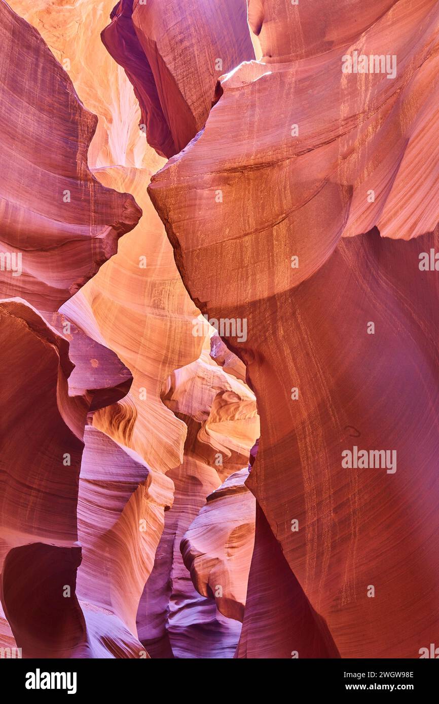Antelope Canyon Warm Hues and Light Play, Arizona Stock Photo - Alamy