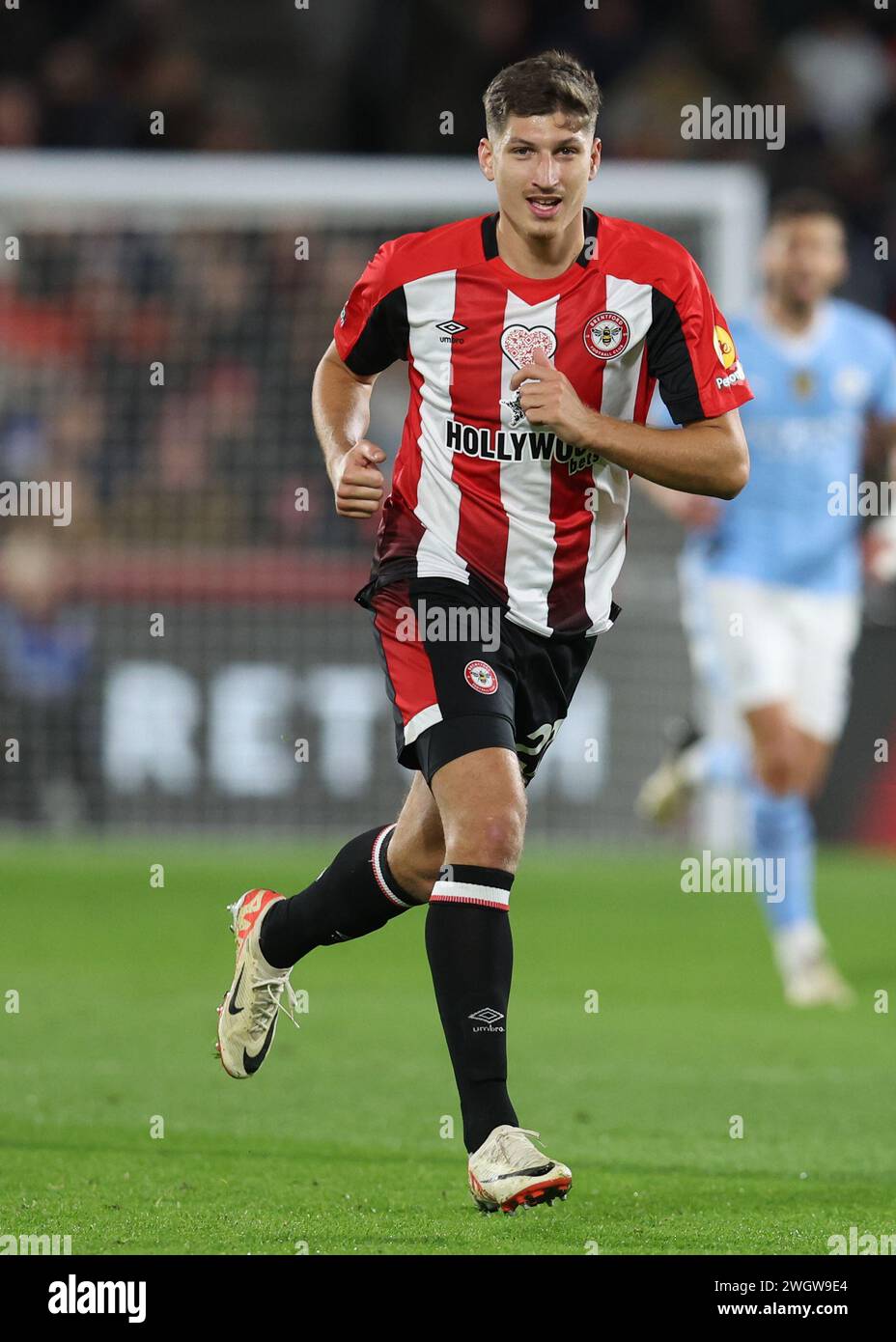 London, UK. 5th Feb, 2024. Vitaly Janelt of Brentford during the ...