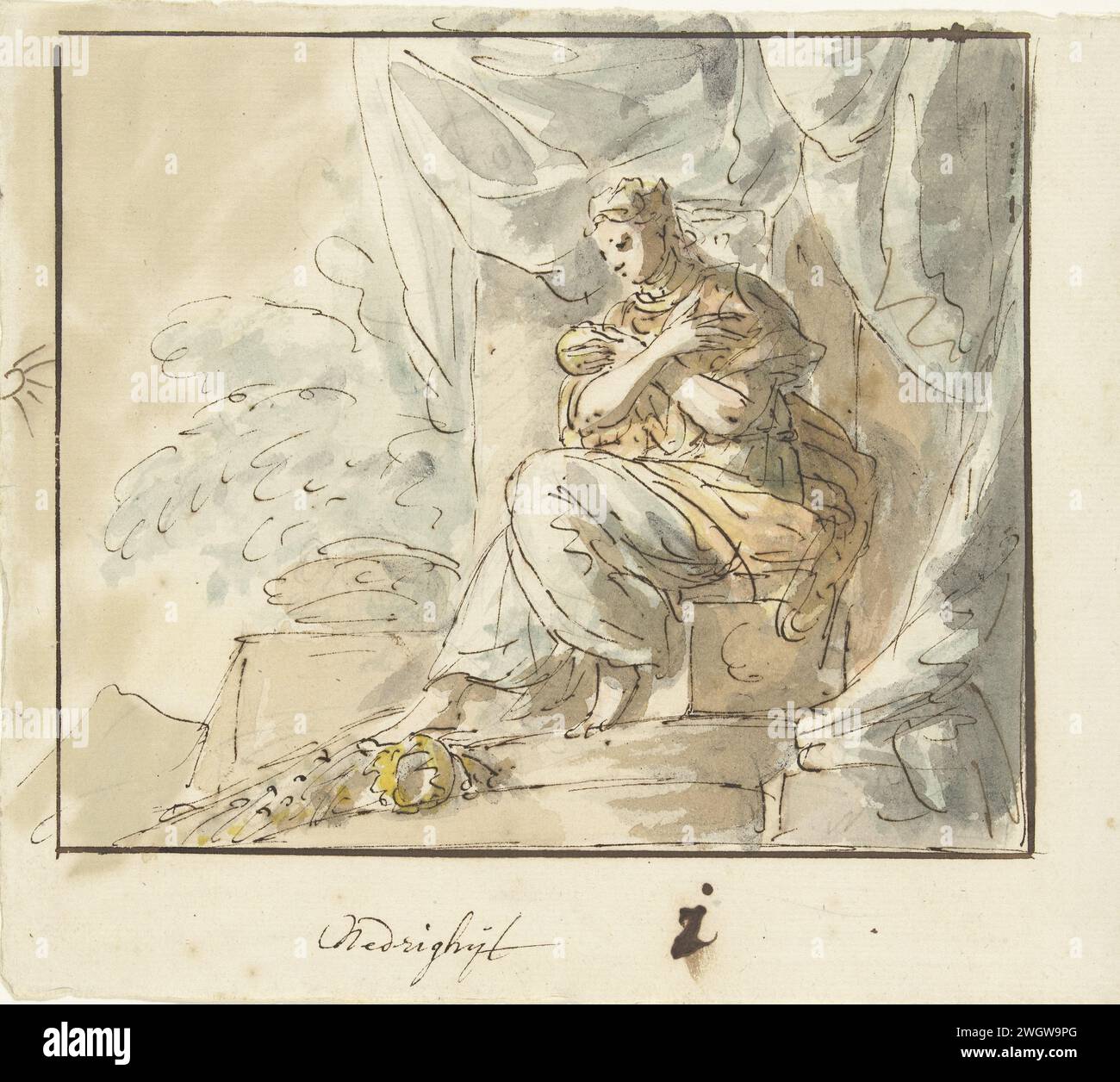 De Neighurheid, Elias van Nijmegen, 1677 - 1755 drawing Design for a ...