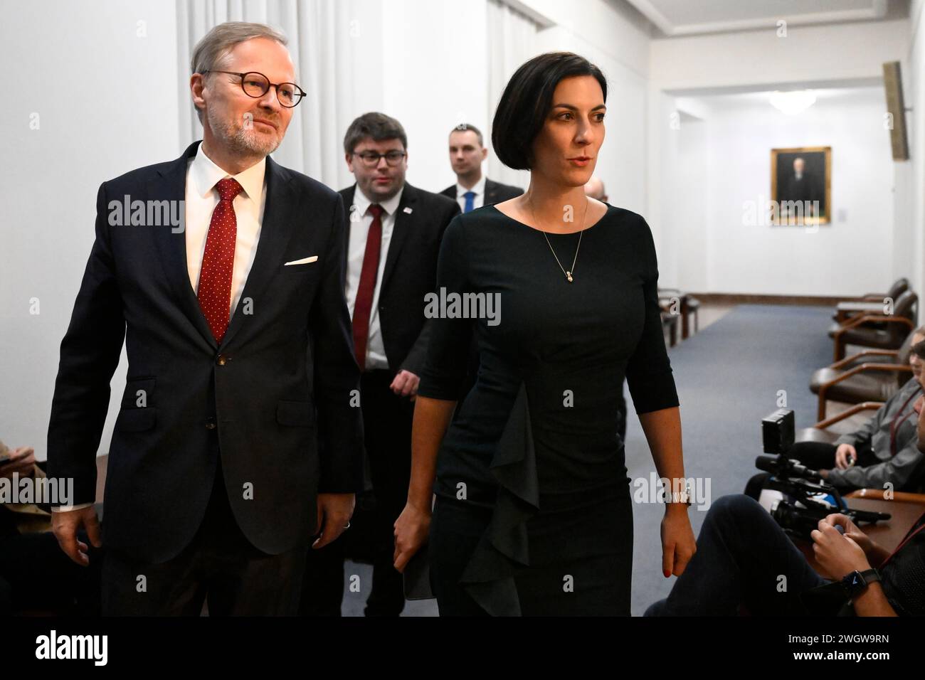 Prague, Czech Republic. 06th Feb, 2024. Czech Prime Minister Petr Fiala ...