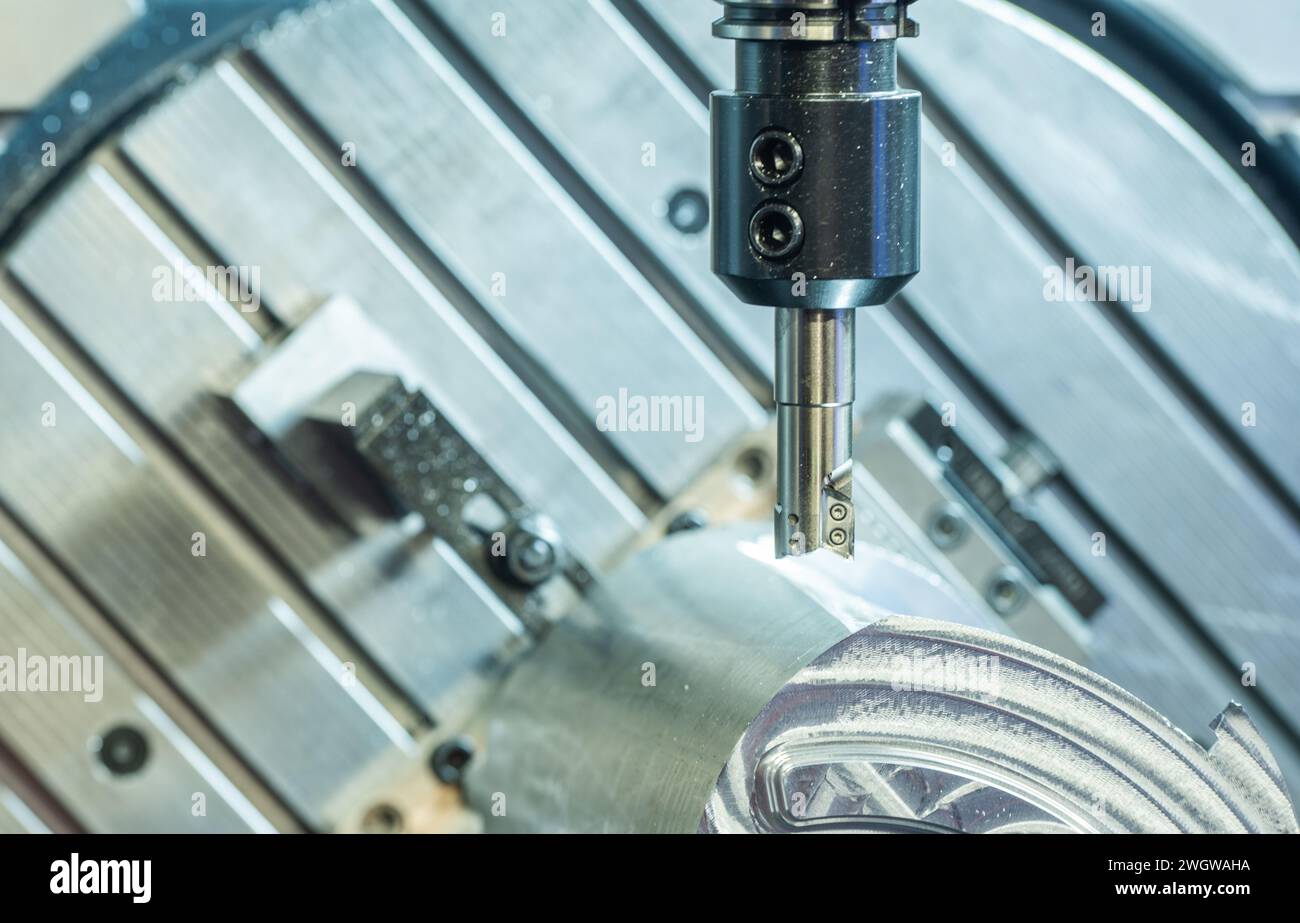 Modern Professional Lathe Machine Close Up Stock Photo - Alamy