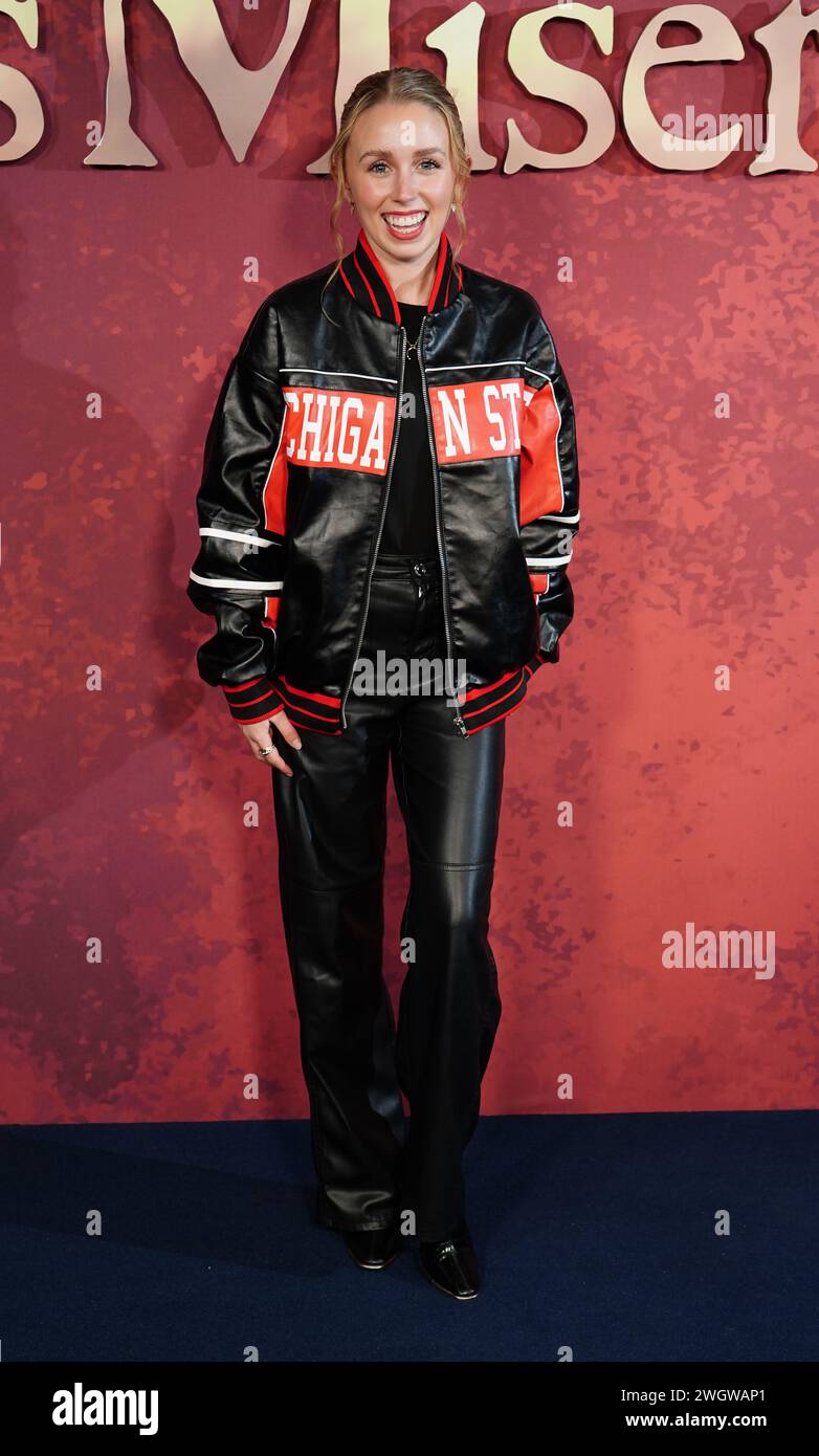 Katie Rose Weir attends a celebrity screening of Les Miserables ...