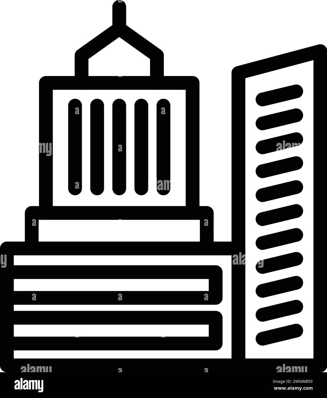 Sydney icon outline vector. Australian city. Building architecture ...