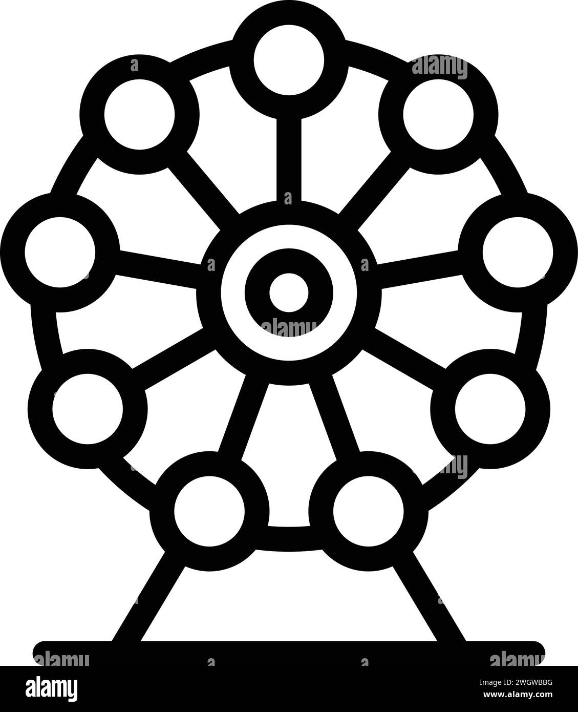 Ferris wheel harbour bridge Stock Vector Images - Alamy