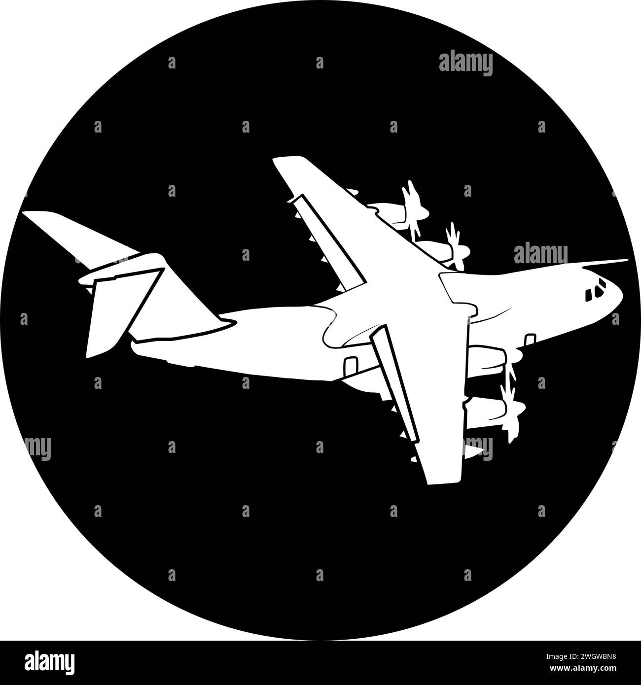 Airbus A-400M military airplane vector Stock Vector Image & Art - Alamy