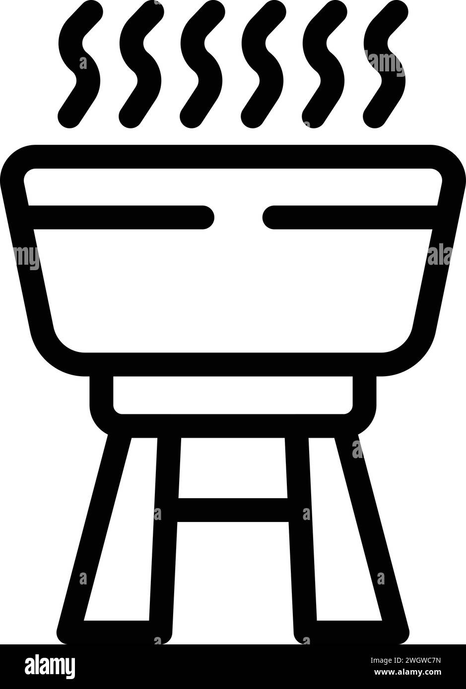 Australian bbq cook icon outline vector. City monument. Landmark spire ...