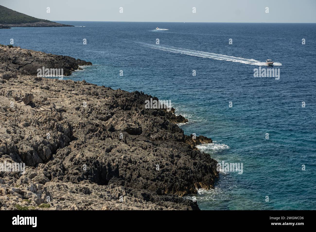 Skinari cape in greece. Greece, Zakynthos, Road to skinari lighthouse ...