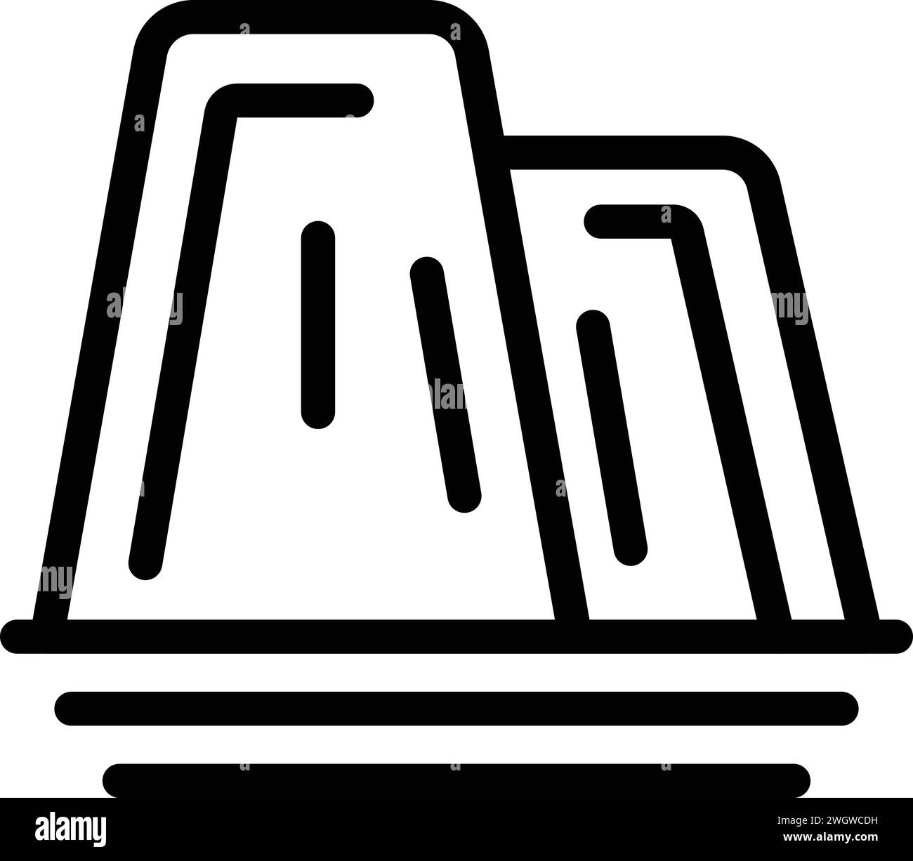 Culture center icon outline vector. Art famous landmark. Australian ...