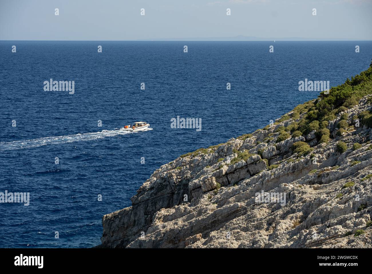 Skinari cape in greece. Greece, Zakynthos, Road to skinari lighthouse ...