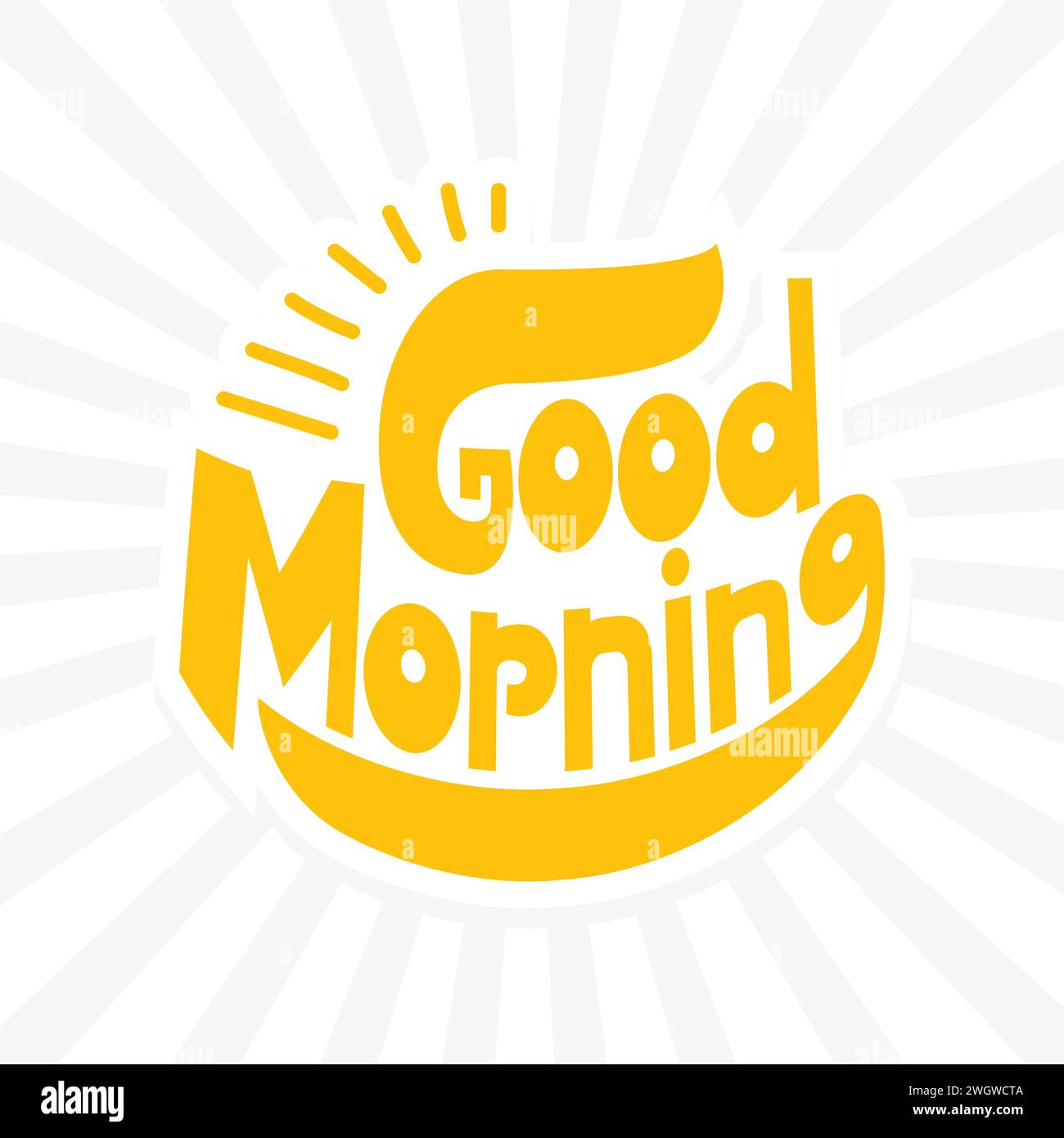 Good morning! text on Stock Vector Images - Alamy