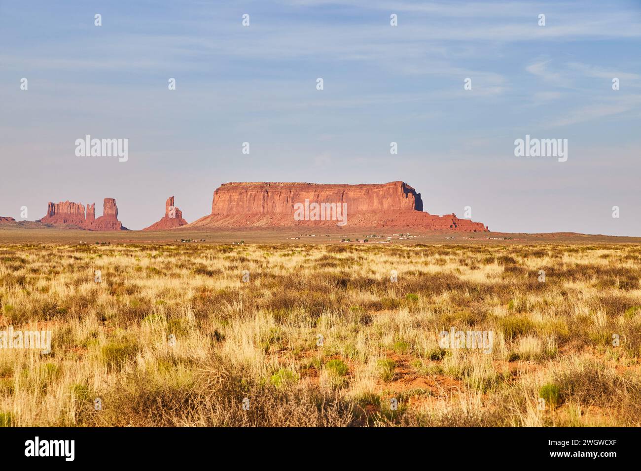 Majestic Red Rock Formations and Desert Vegetation in Southwest Stock ...