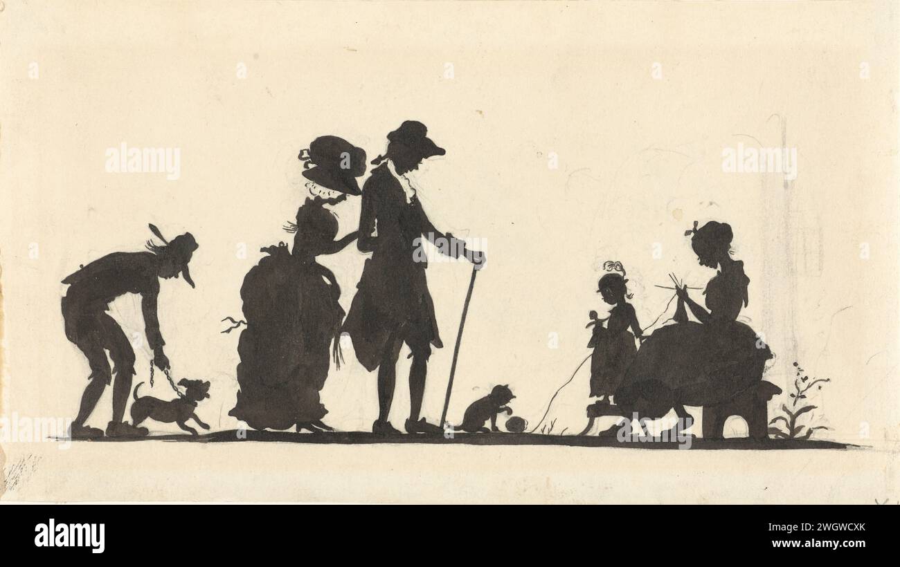 Design for illustration for Holland stands a house: Silhouette of the ...