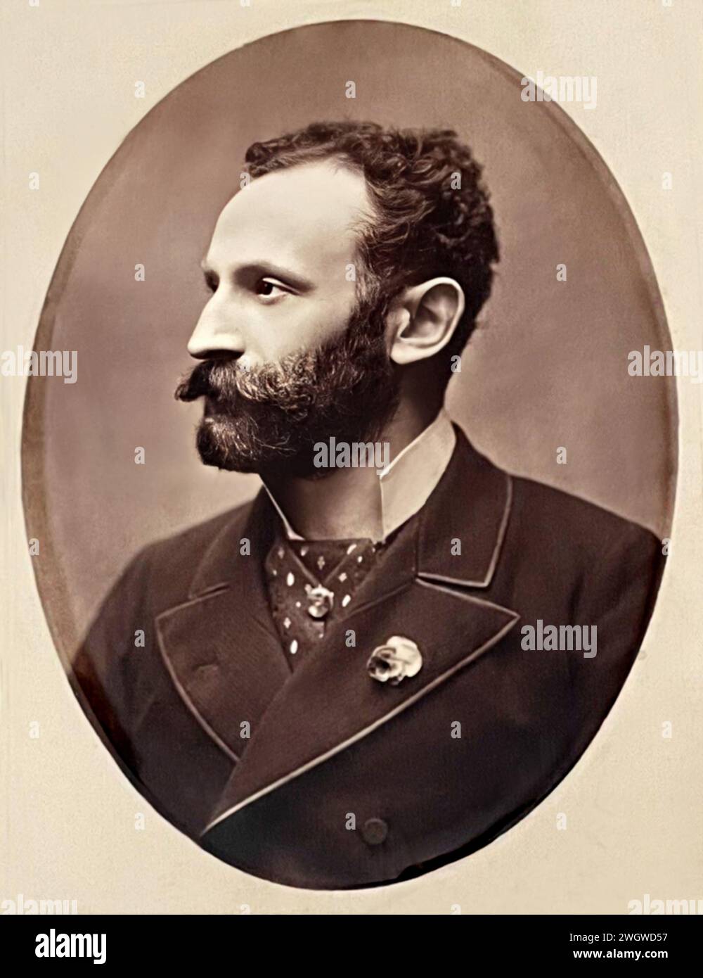 1880 c., Milano , ITALY : The italian explorer , geographer and ...