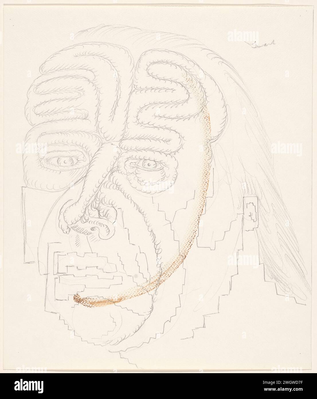 Self -portrait 2011 No. 100, Philip Akkerman, 2011 drawing 3/4 and Face ...
