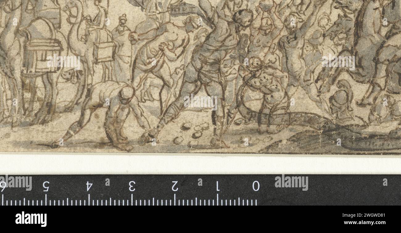 The Stoning of St. Stephanus, Anonymous, 1600 - 1699 drawing paper. ink ...