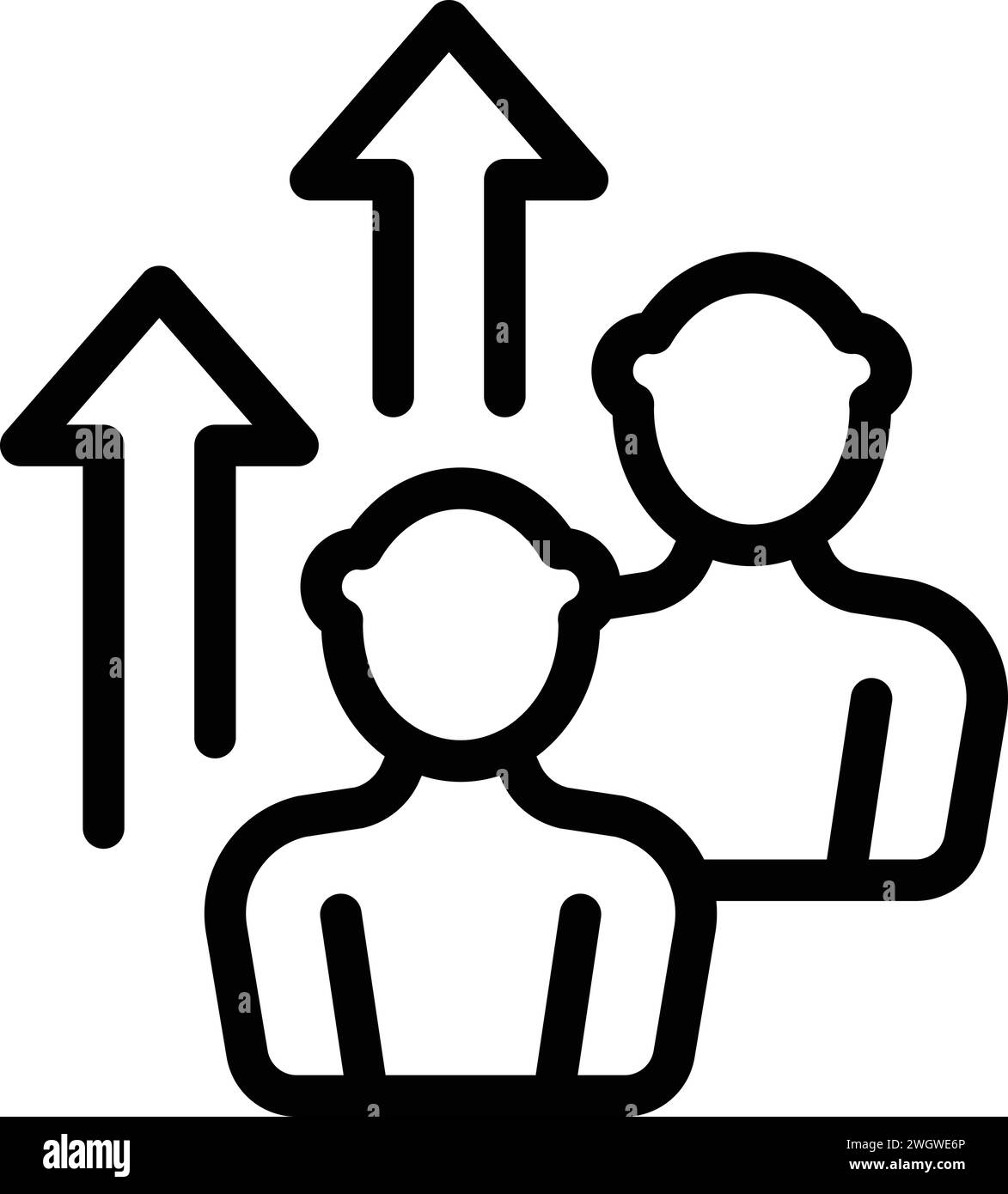 Corporate ethics group icon outline vector. Value impact. Core choice ...