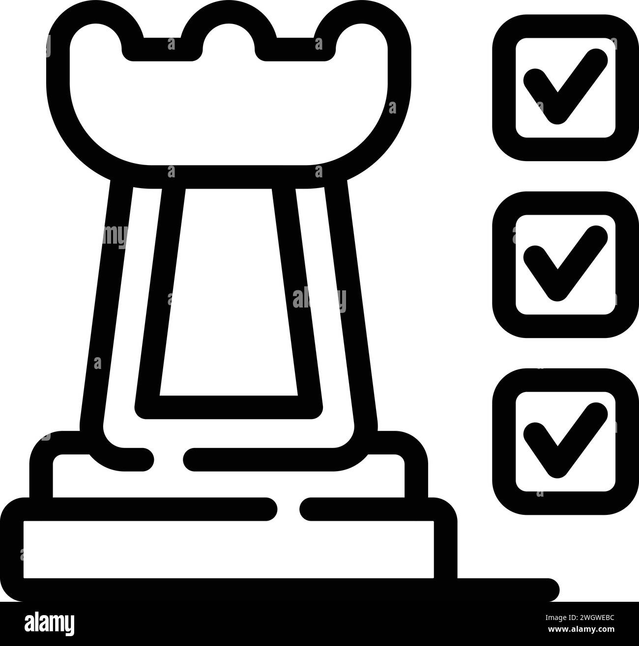 Value Integrity Icon Outline Vector Principle Choice Office Ethnic
