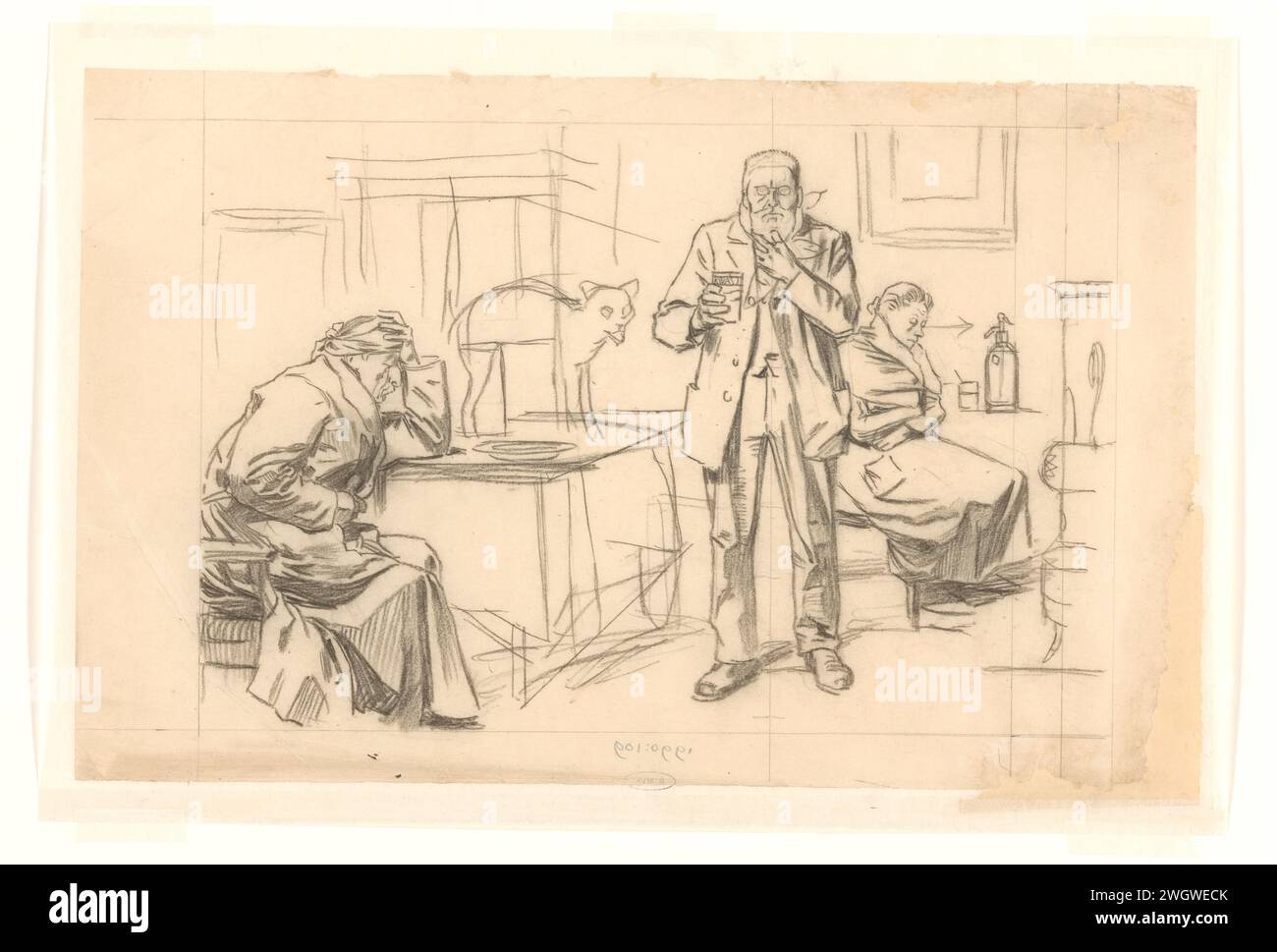 Two figures drawing Cut Out Stock Images & Pictures - Alamy