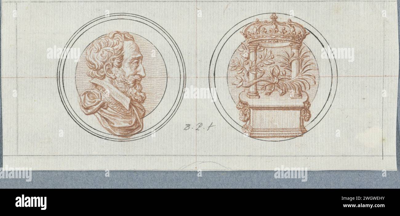 Front and back of a medal on the Alliance of France with the Swiss in ...