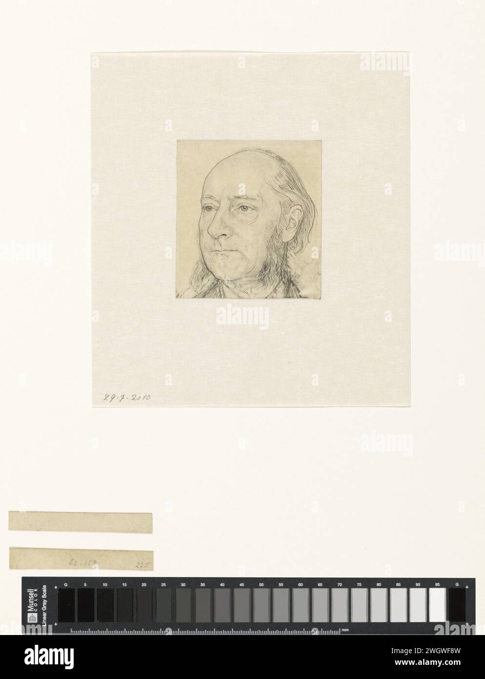 Portrait of Prof. J. Cramer, Jan Veth, 1874 - 1925 drawing paper. ink ...