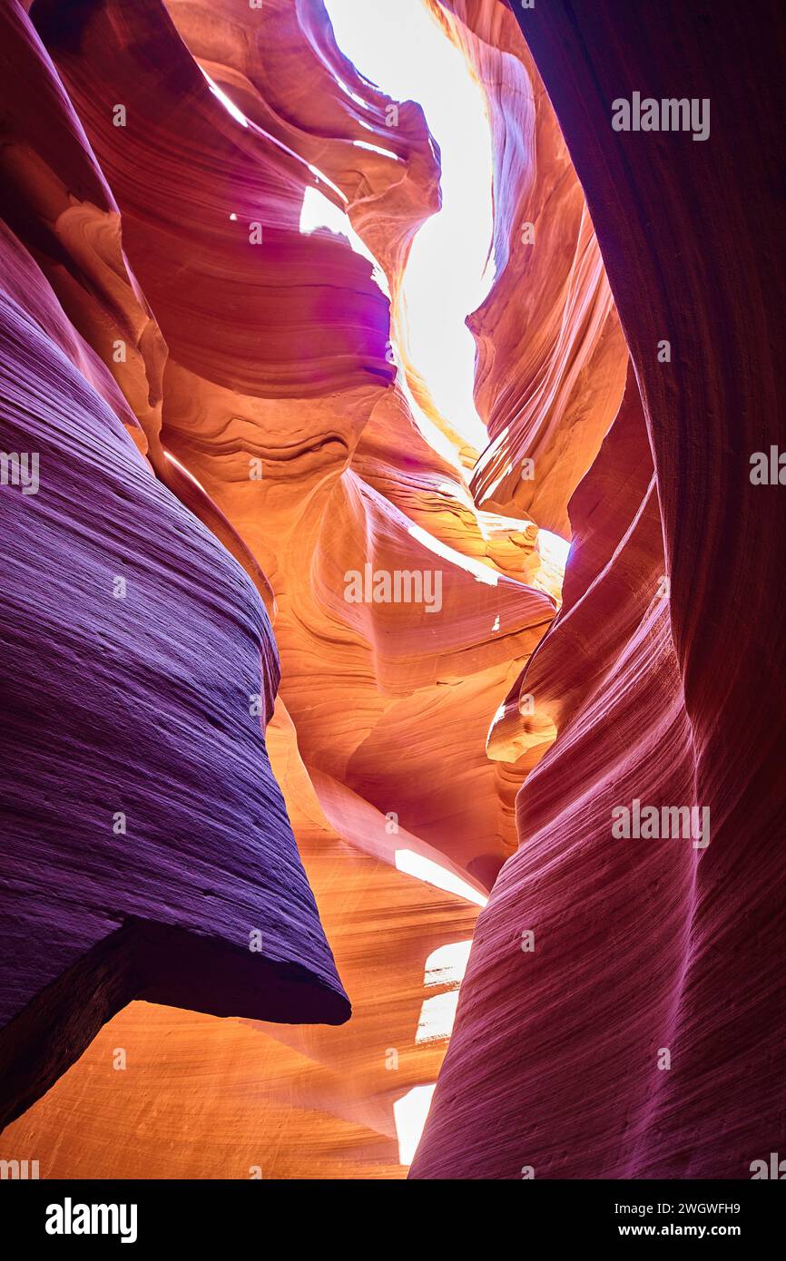 Antelope Canyon Wavy Walls and Light Play, Arizona Stock Photo - Alamy
