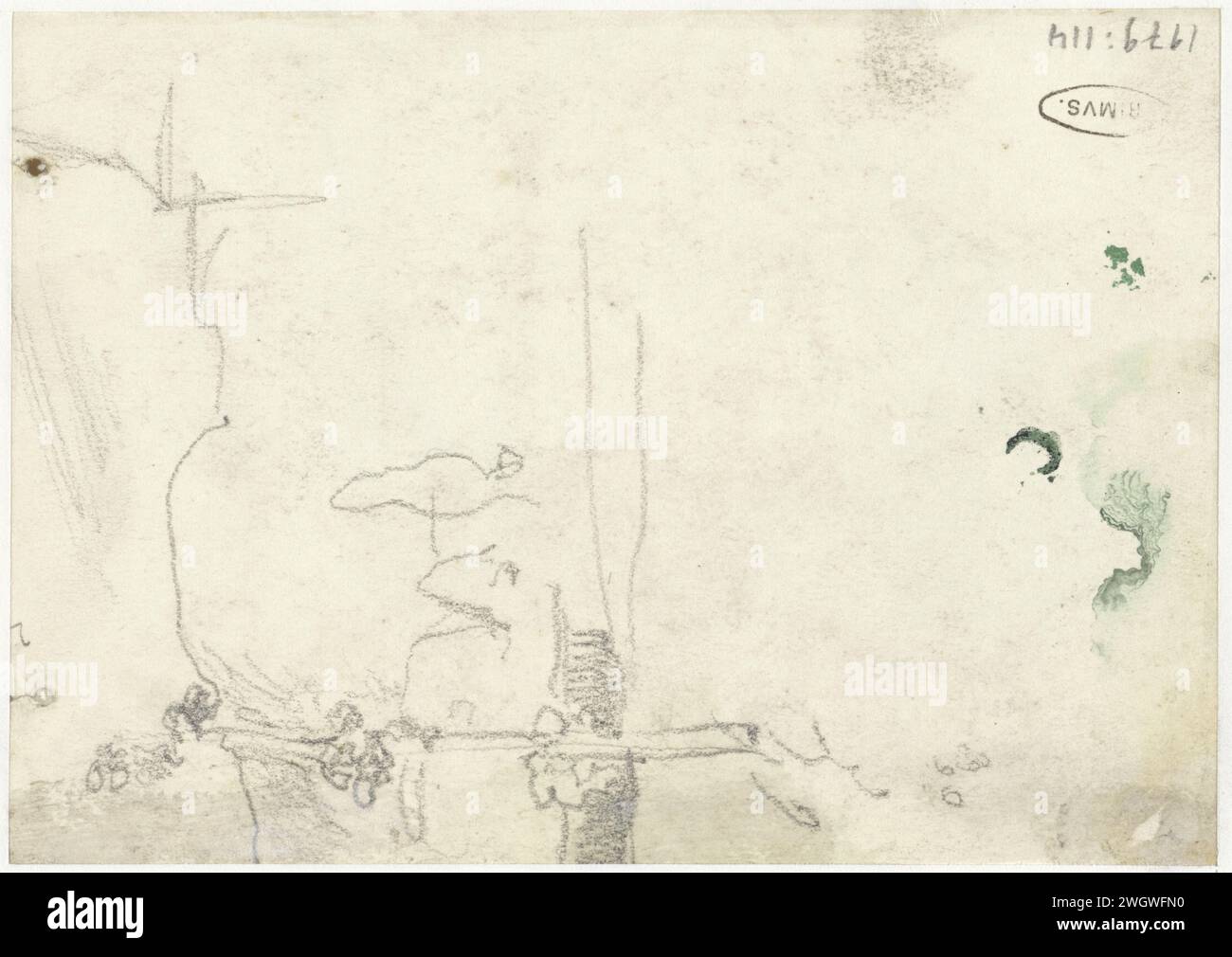 Sketch of a landscape, Richard Nicolaüs Roland Holst, 1903 drawing ...