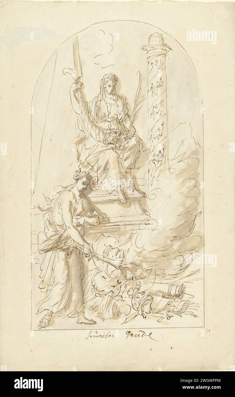 Allegory on the Vrede, Elias van Nijmegen, 1677 - 1755 drawing Design ...