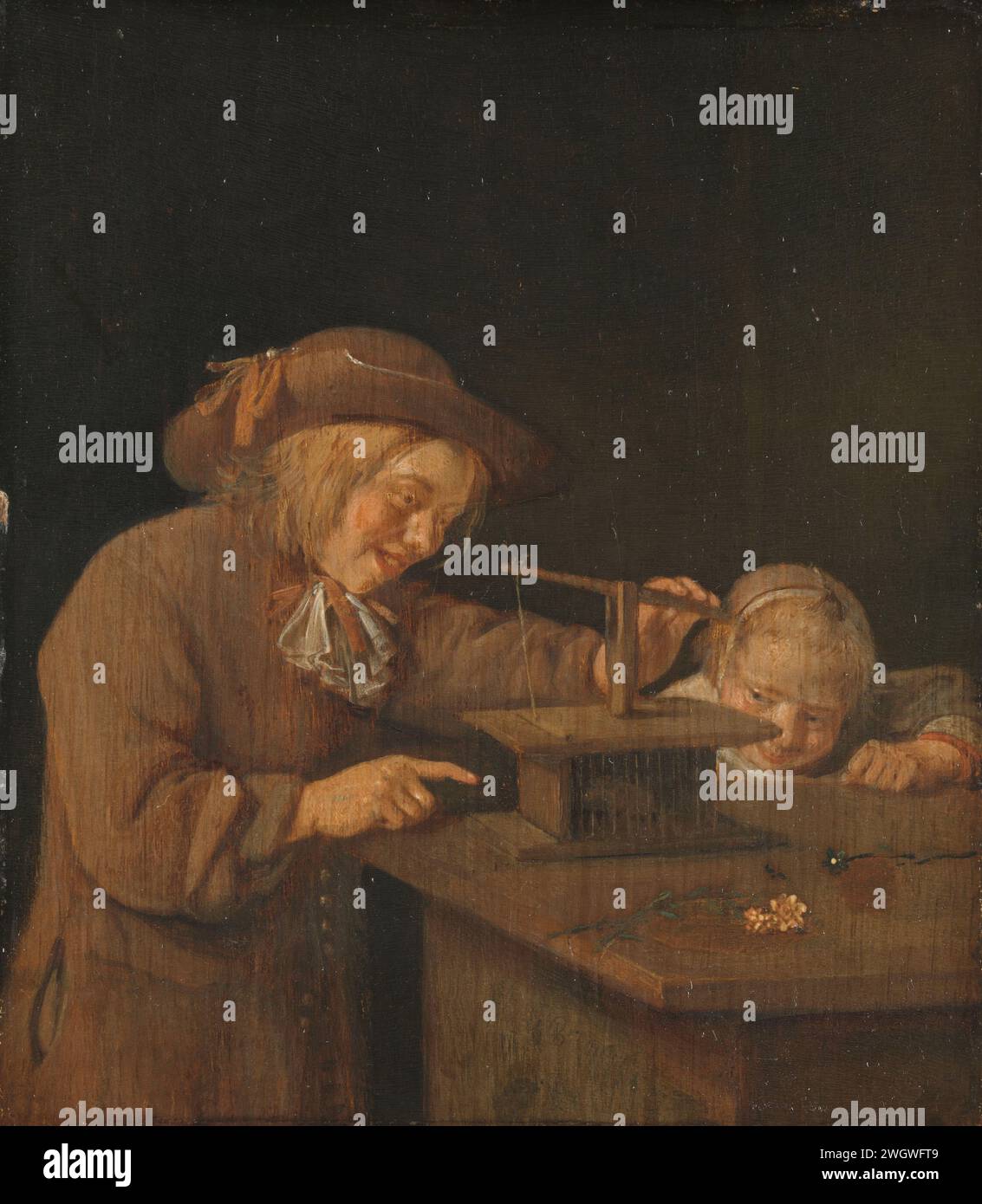 The Mousetrap, Quiringh Gerritsz. Van Brekelenkam, 1660 painting The ...