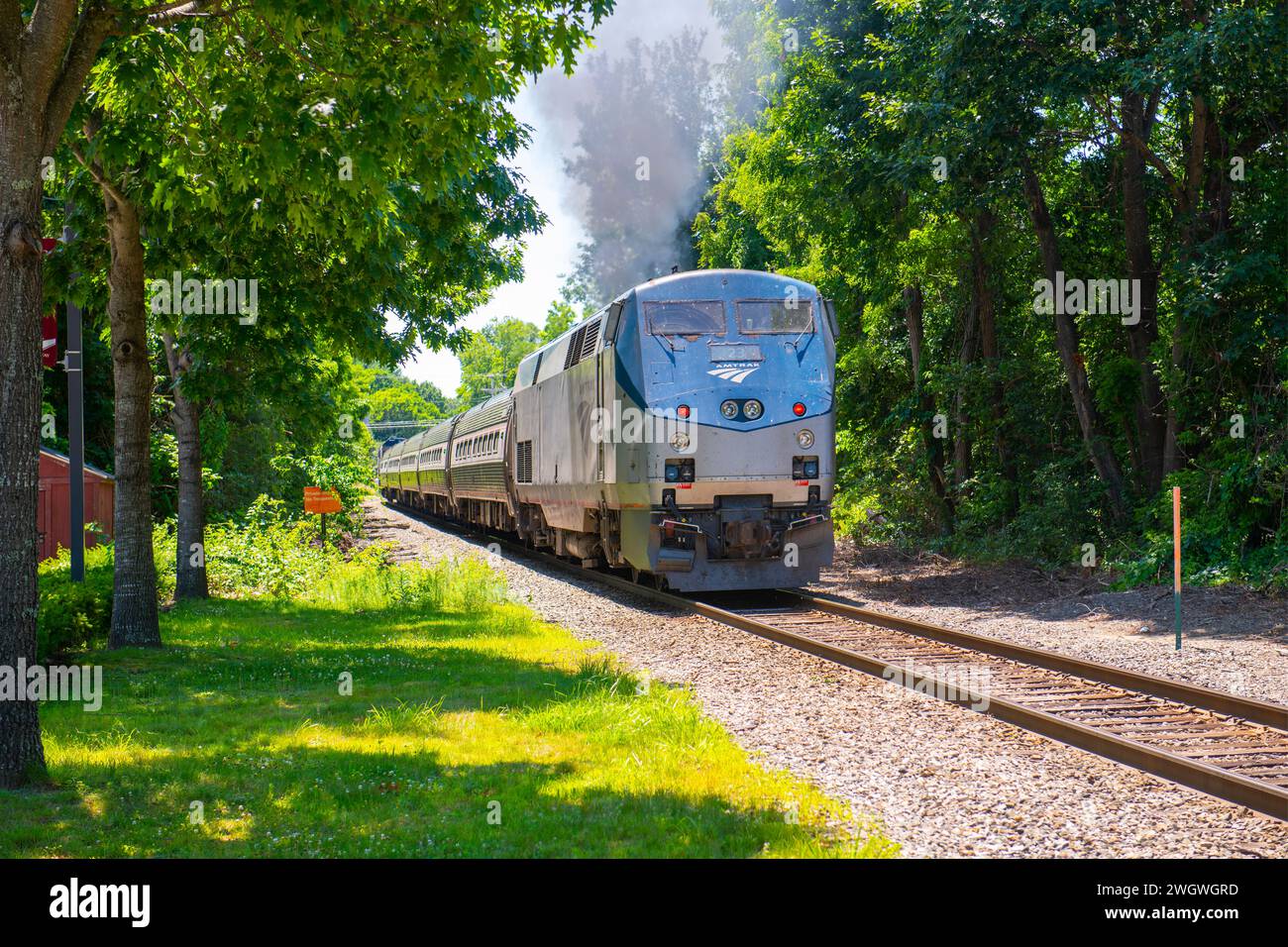 Amtrak General Electric GE P42DC Genesis Locomotive at Exeter Train ...