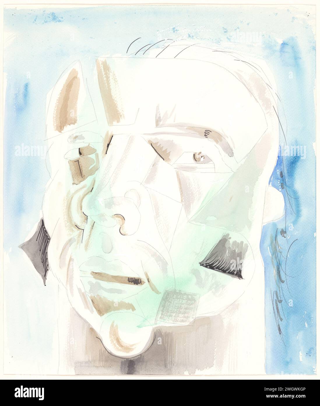 Fragmented face self hi-res stock photography and images - Alamy