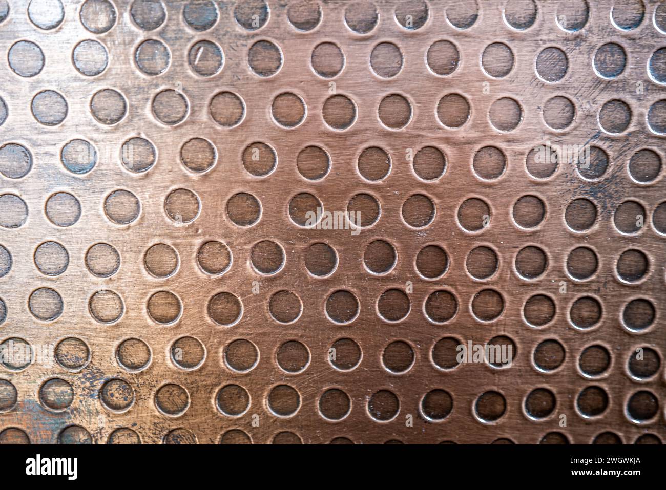 Circles on a copper plate Stock Photo - Alamy