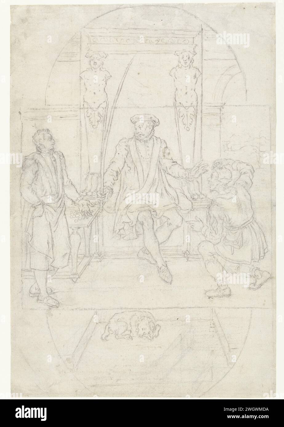 The inconvenient judge, Dirck Pietersz. Crabeth (attributed to), 1565 ...