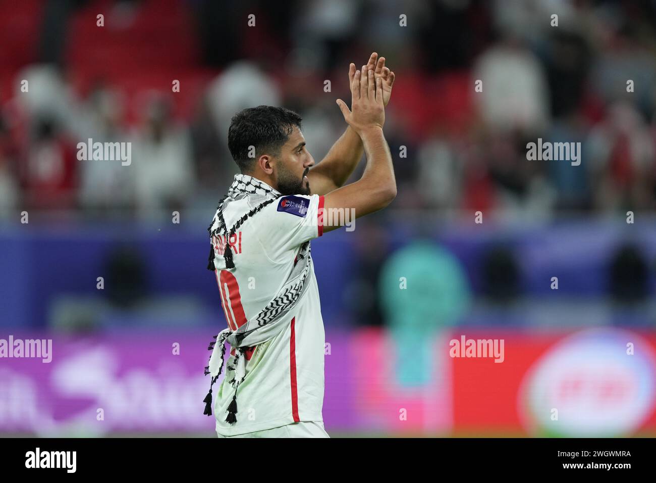 Doha, Qatar. 06th Feb, 2024. DOHA, QATAR - FEBRUARY 06: Musa Al-Taamari ...