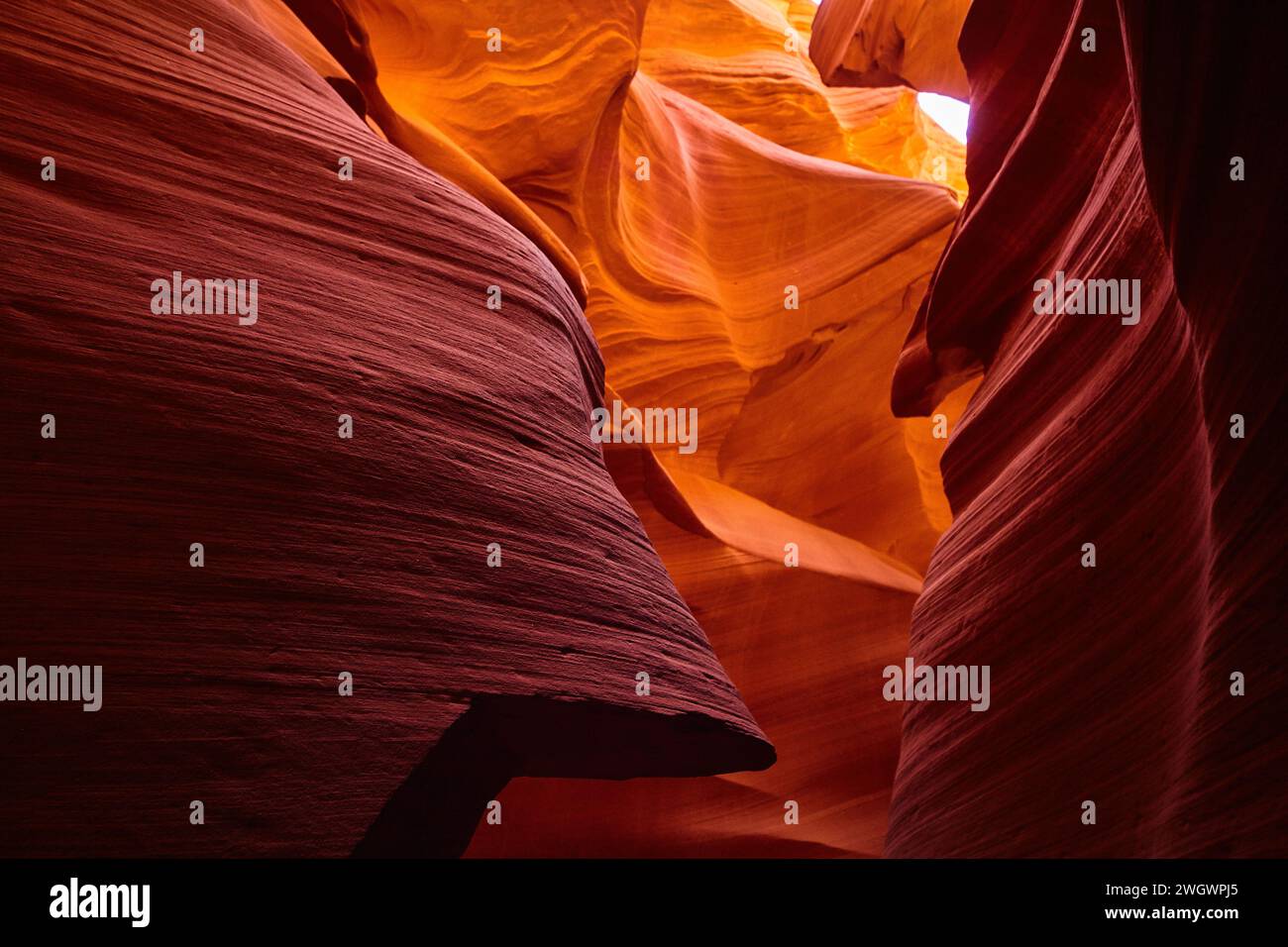 Antelope Canyon Beauty: Sinuous Sandstone and Light Play Stock Photo ...