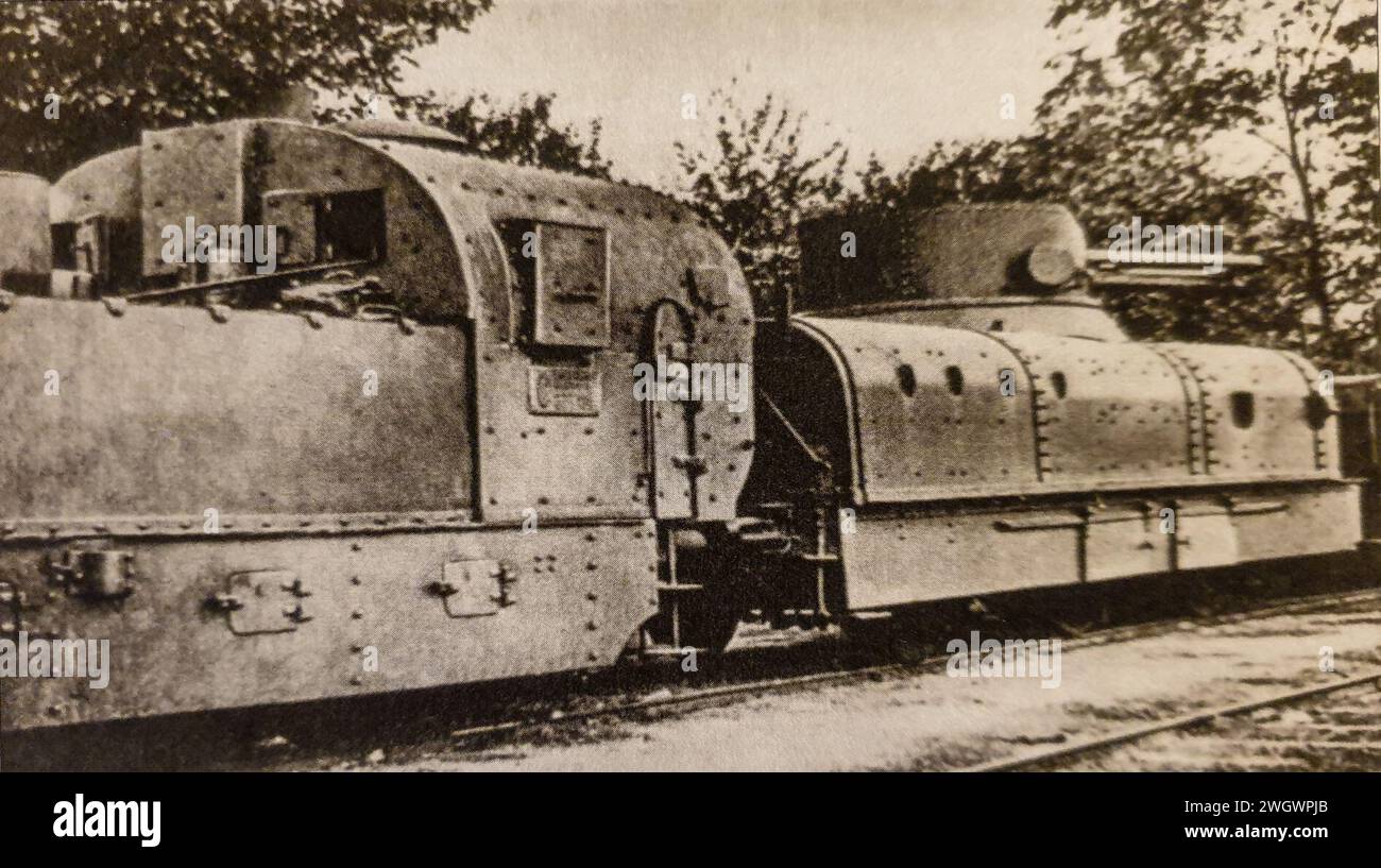 Armoured train of the Hungarian Red Army (1919 Stock Photo - Alamy