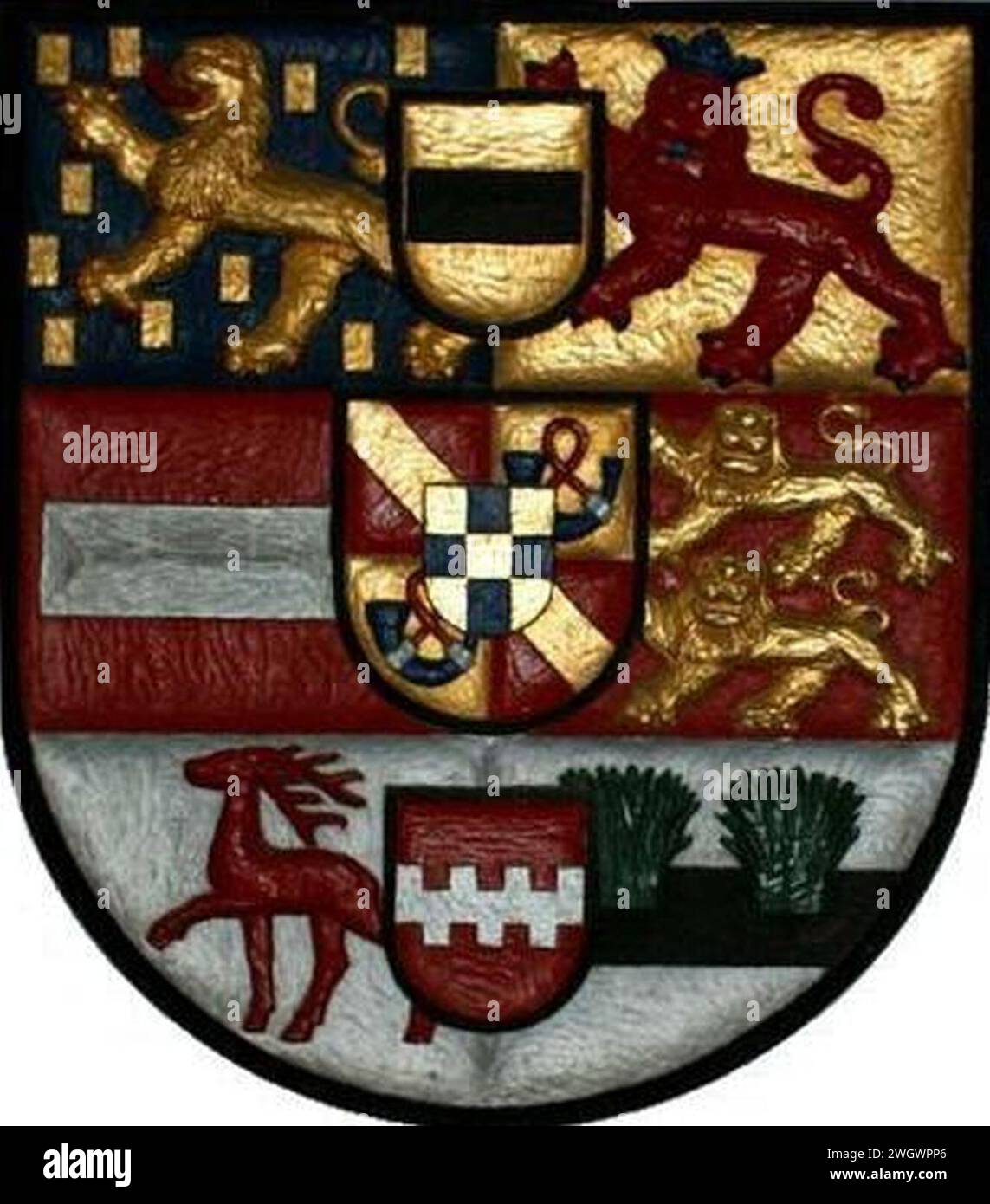 Arms of Johan Willem Friso as Prince of Orange Stock Photo - Alamy