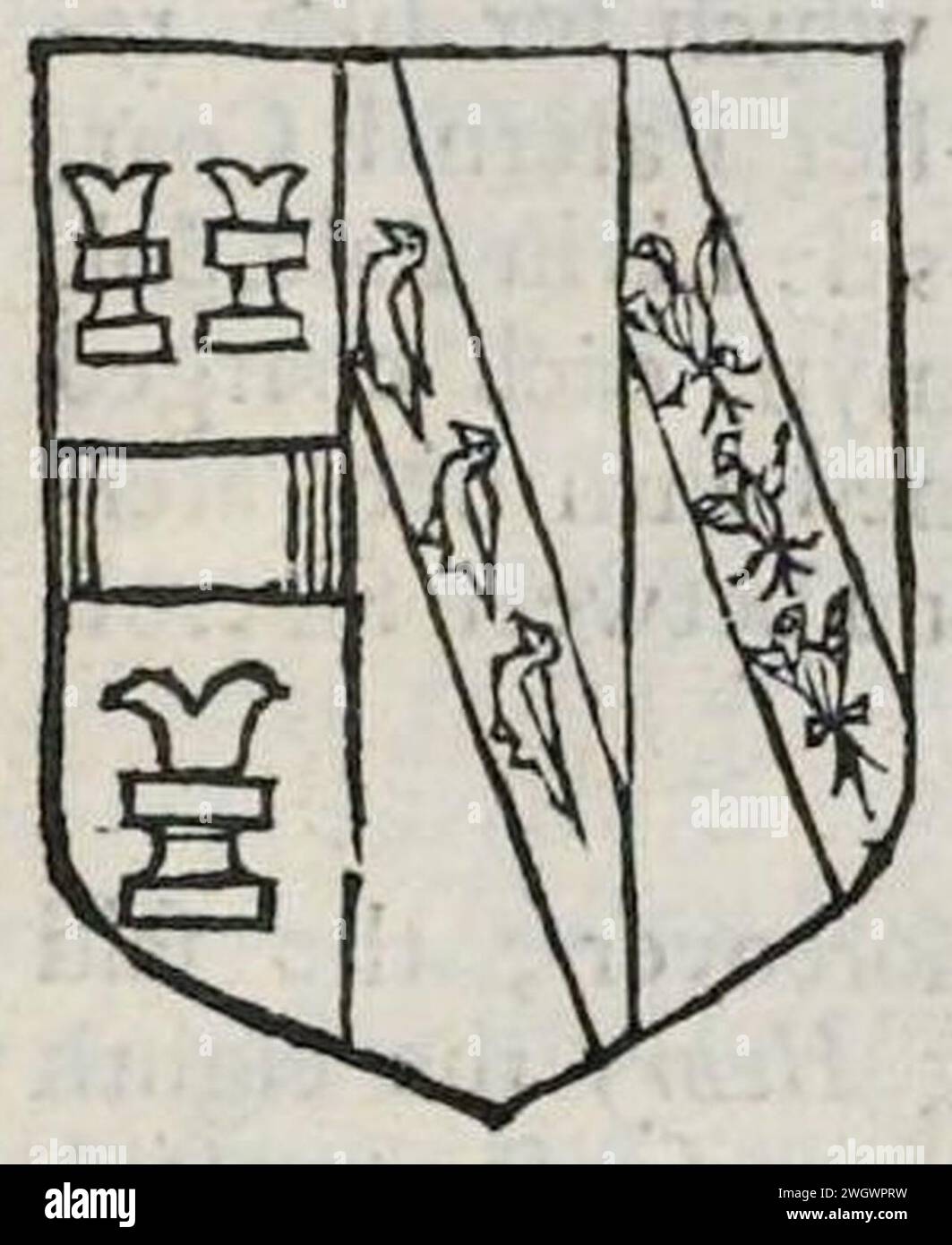 Arms of Samuel Collins (physician, born 1618 Stock Photo - Alamy