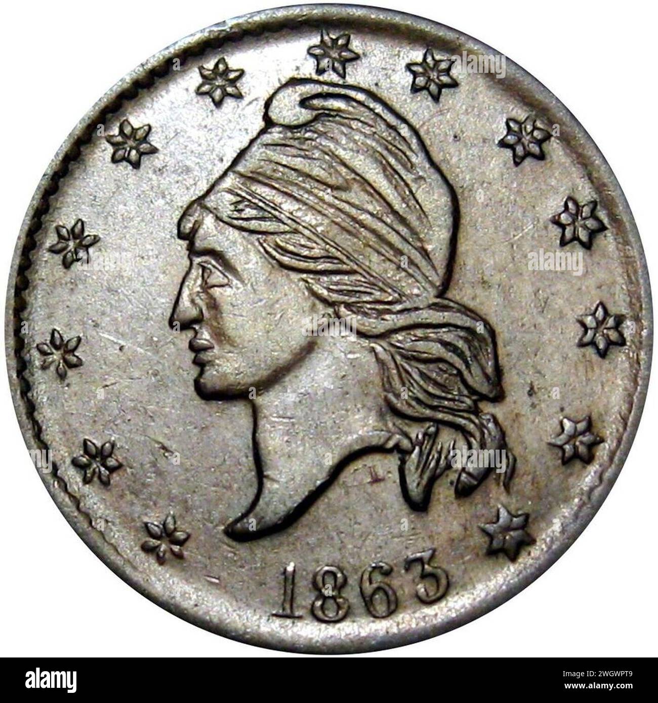 Army & Navy R6 Patriotic Civil War Token (1863) Stevehayden 01 Stock ...