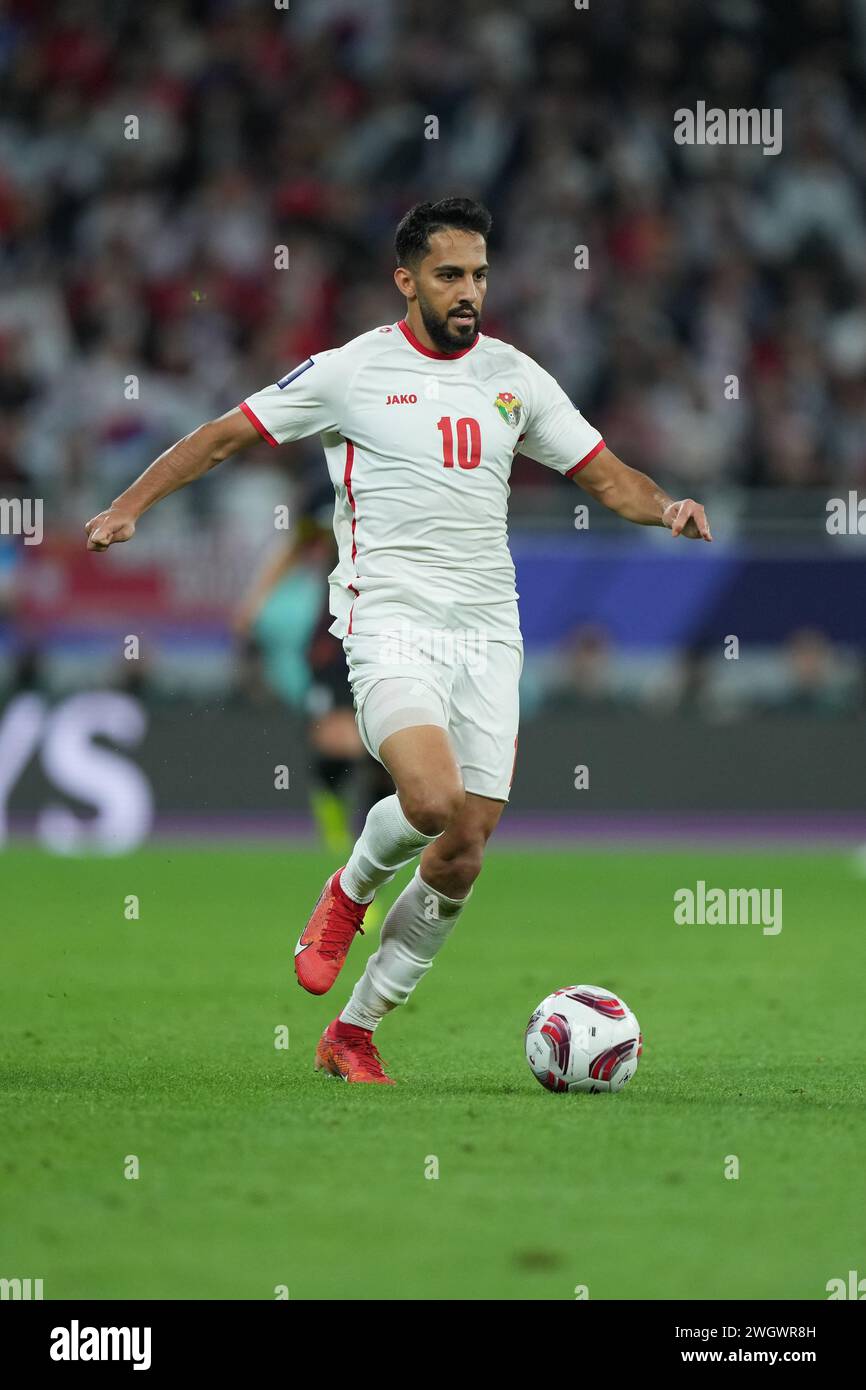 Doha, Qatar. 06th Feb, 2024. DOHA, QATAR - FEBRUARY 06: Musa Al-Taamari ...