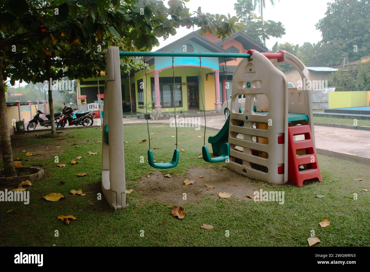 little park on the yard Stock Photo - Alamy