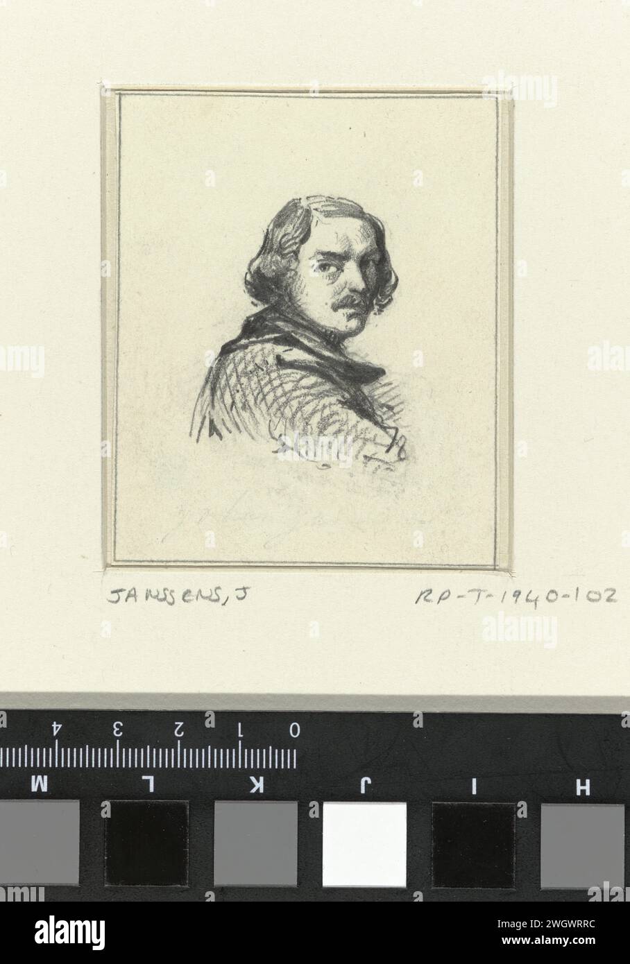 Portrait of Johan Janssens, Johan Janssens, 1840 - 1842 drawing Design ...