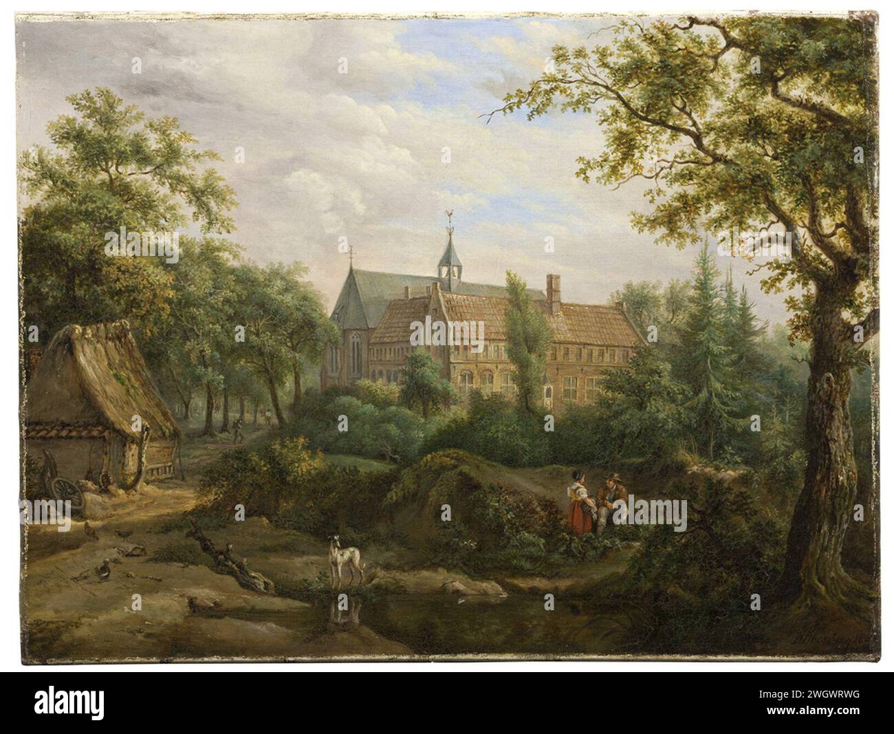 Arnold Hendrik (mr.) Koning - Het klooster Ter Apel Stock Photo - Alamy