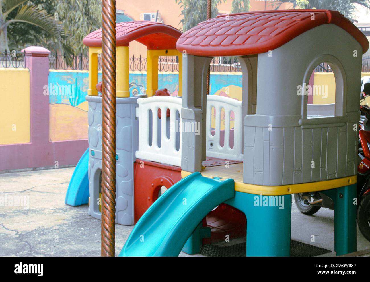 little park on the yard Stock Photo - Alamy