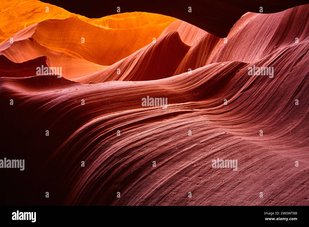 Antelope Canyon Waves and Light Play, Arizona Stock Photo - Alamy